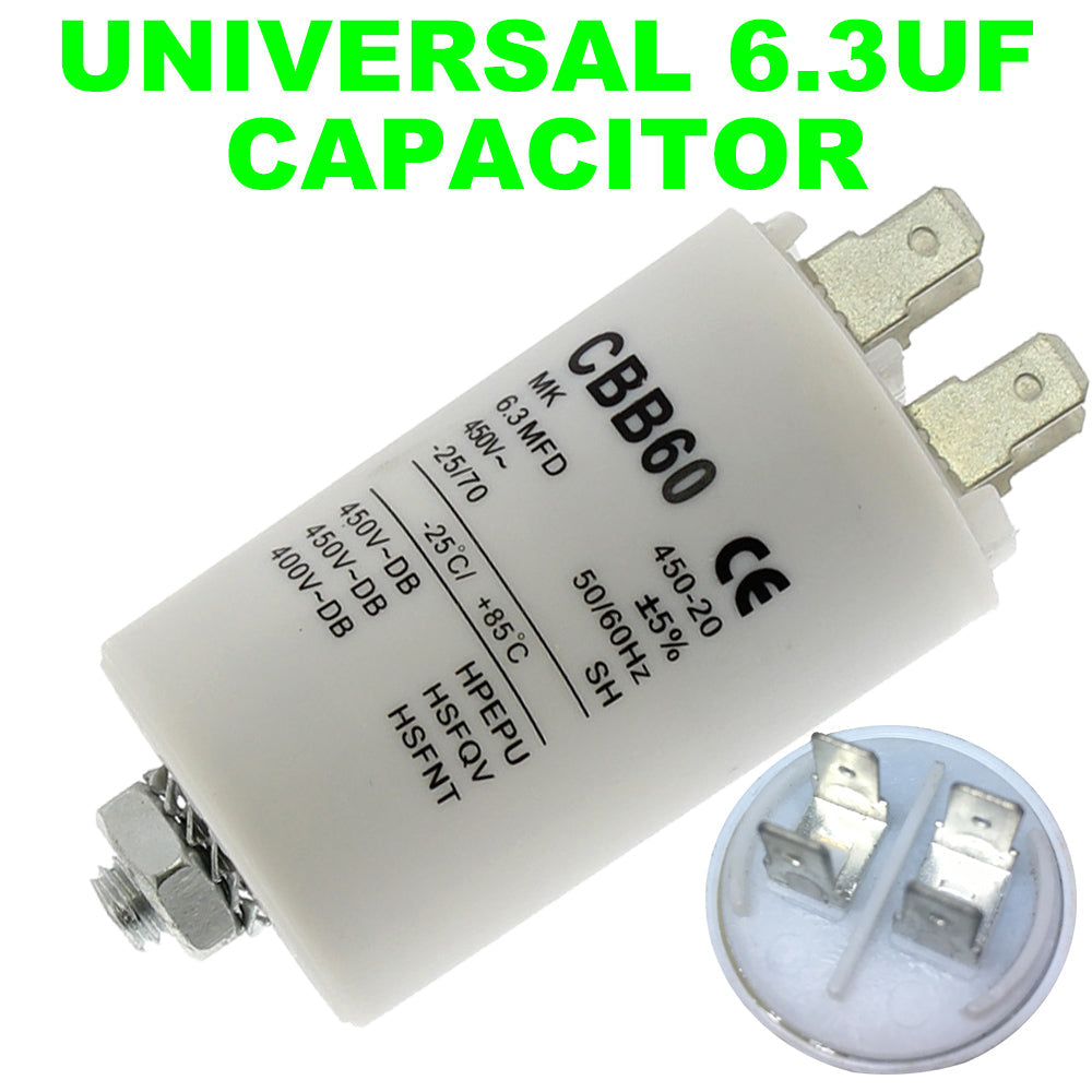 Universal 6.3UF Microfarad MFD Start Run Motor Capacitor – exendev
